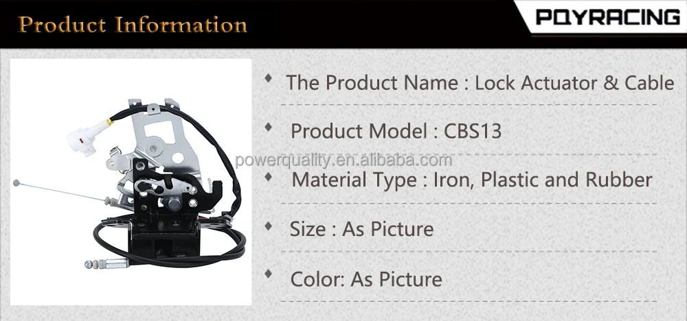 Rear Tailgate Liftgate Lock Door Locks Back Lock Sub-Assembly With ...