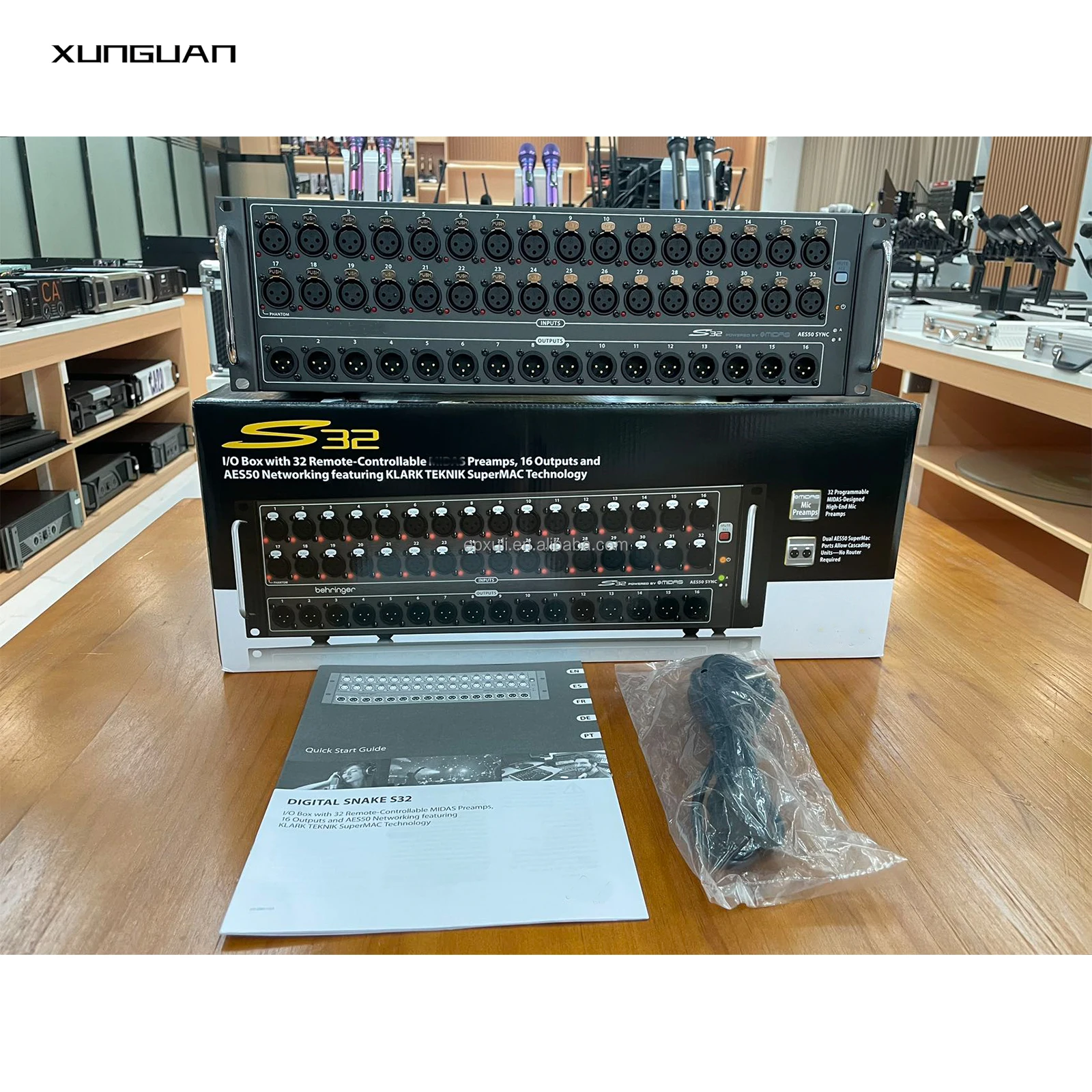 S32 Stage Box Digital Mixing Mixer I/O Box with 32 Remote-Controllable ...