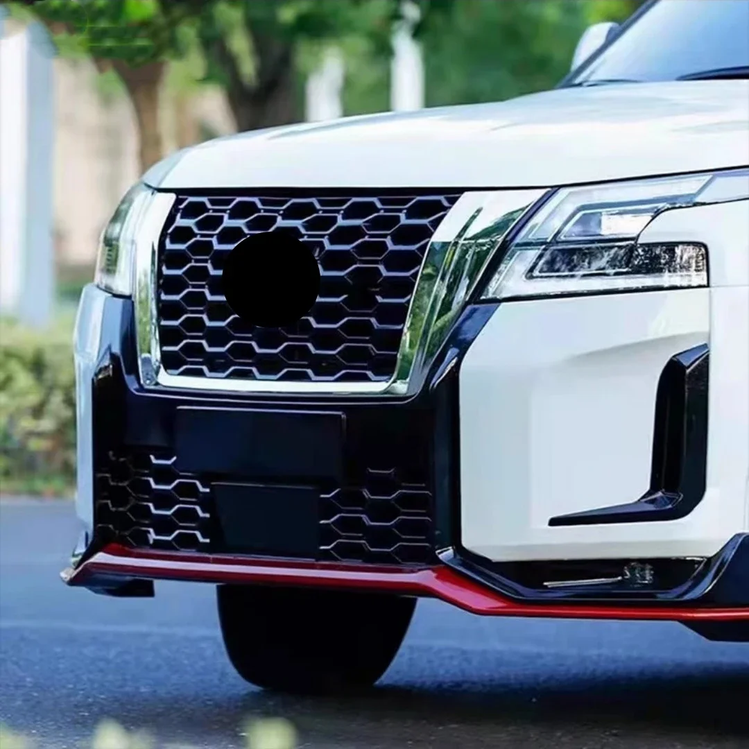 For Nissan Patrol Y62 Modified Front Rear Bumper Grill Mask Tail Wing ...