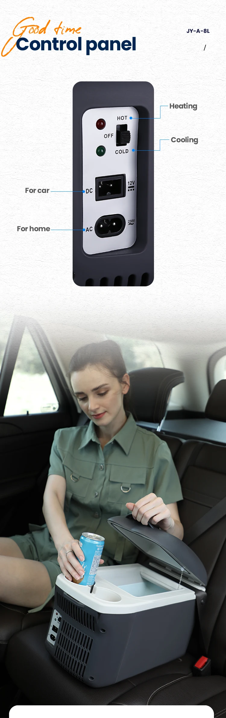 Evercool Portable Camping Electric 8L 12V Fridge