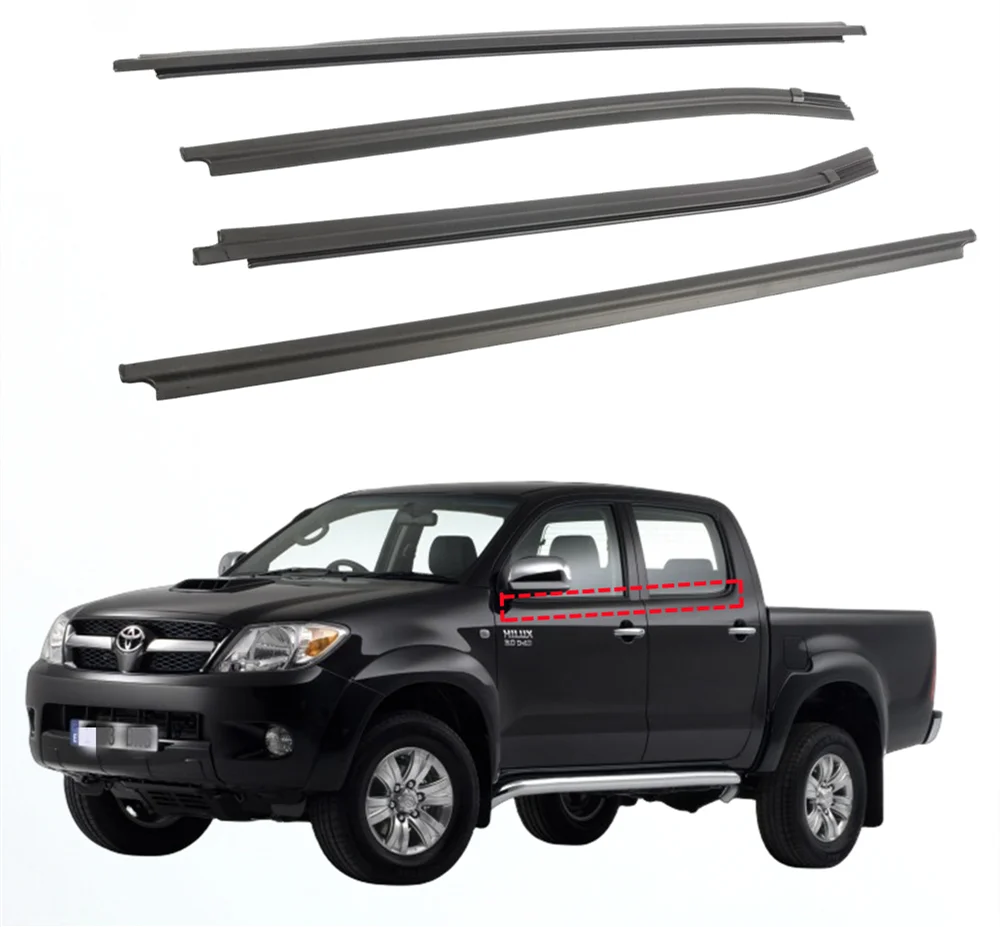 Toyota Hilux Weatherstrip Kit - 2005-2015 Front Rear Door Belt Molding