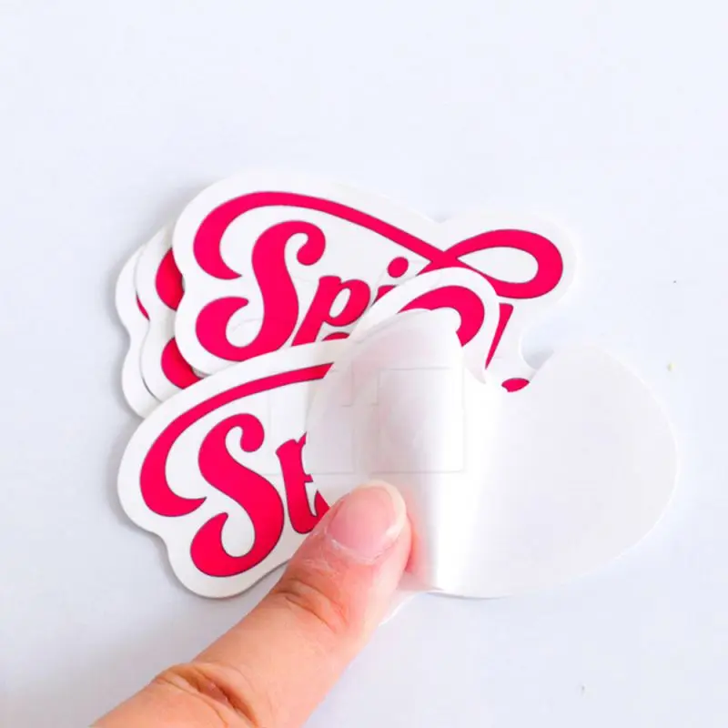 Custom Color Pink Decal Laptop Cartoon Number Die Cut Rectangle Circle ...