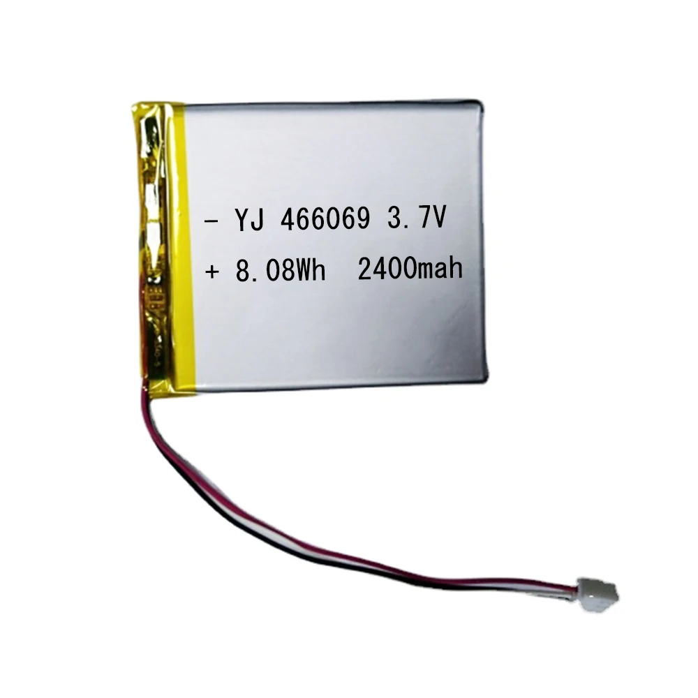 Hot Model Lipo Battery Yj466069 2400mah Rechargeable 3.7v Lithium Polymer Li-po Battery Factory ...