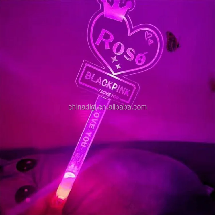 Wholesale Manufacturers Stock K-pop Acrylic Luminous Fan Made Design ...