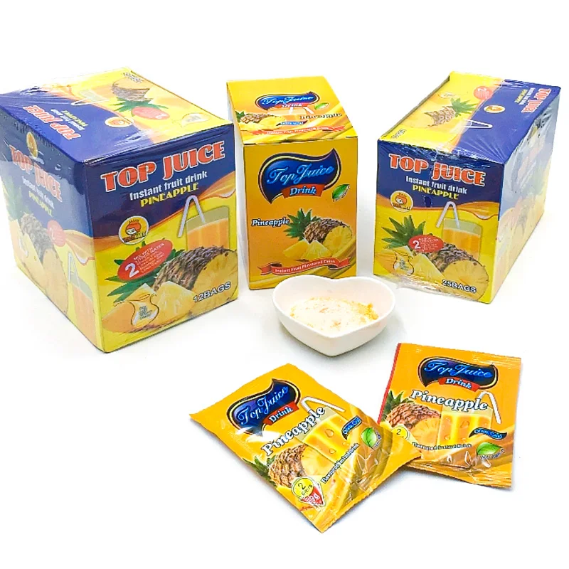Wholesale Fruit Pineapple Flavour Sachet Instant Juice Powder