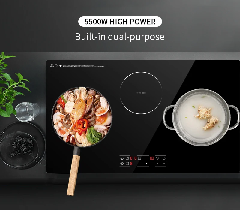 Electrical Cookstove 220v Hot Pot Infrared Cooktops 3 Burner Induction Cooker Built In Double ...