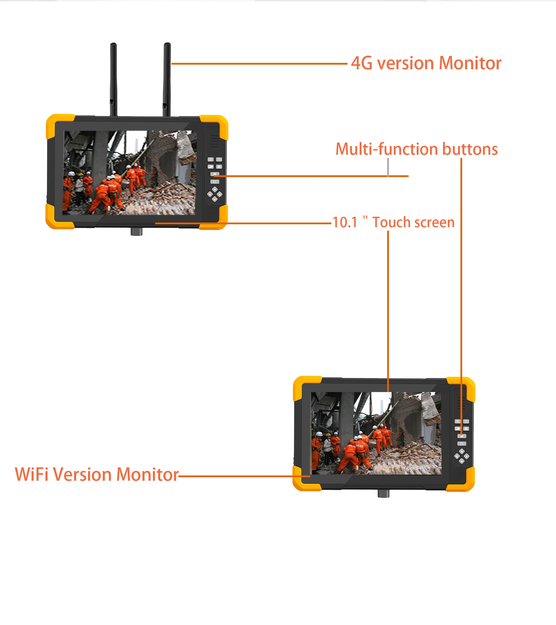 Pan Tilt Telescopic Pole and Dropdown Inspection Camera with IP68 ...