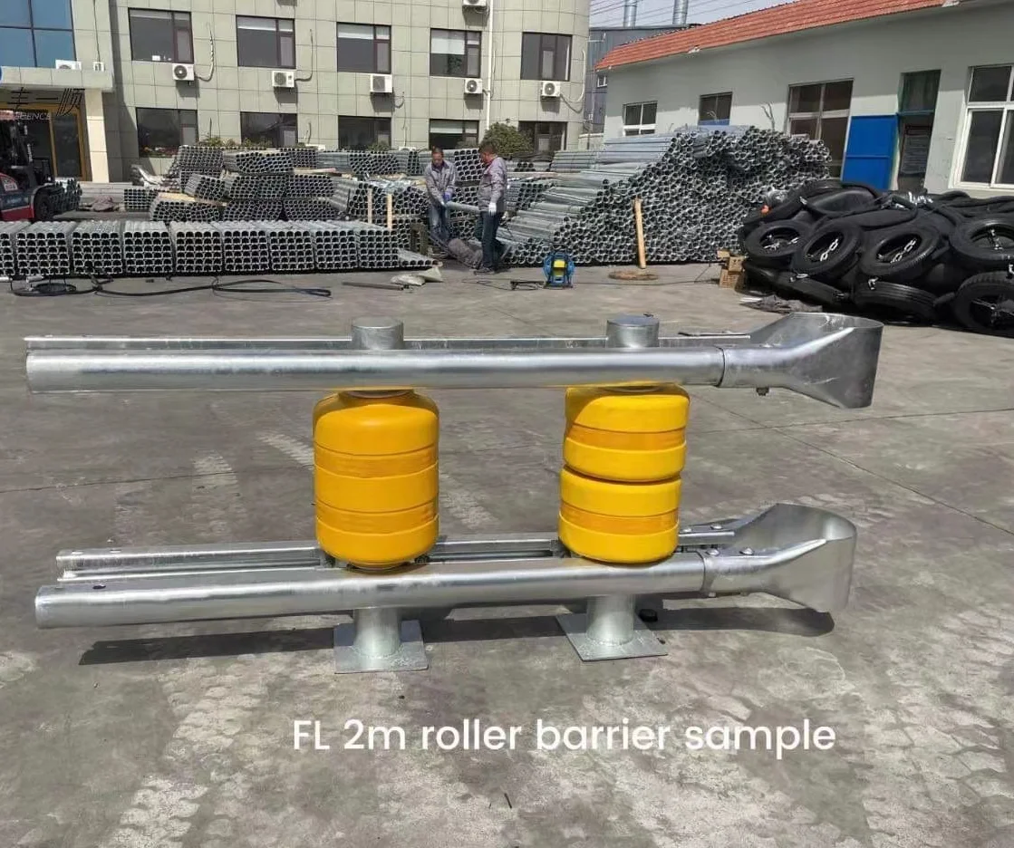 Anti Collision Highway Roller Guardrail Roadway Safety Roller Crash ...