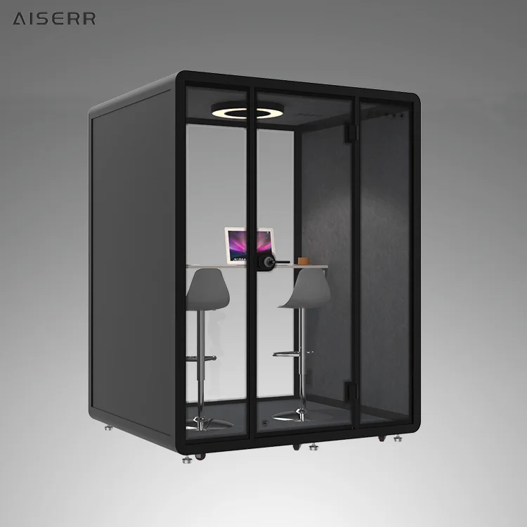 Portable Soundproof Booth Quiet Booths Soundproof Workplace Space Pod ...