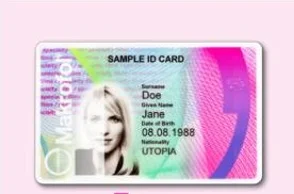 Polycarbonate Can Be Laser ID Covered Film Matte Transparent Driver's ...