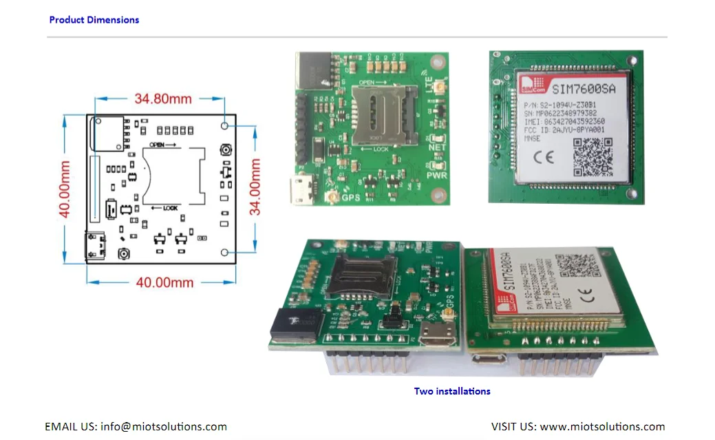 Sim7600 Series Test Adaptor With Gnss Positioning System For Iot Applications Buy Test Adaptor