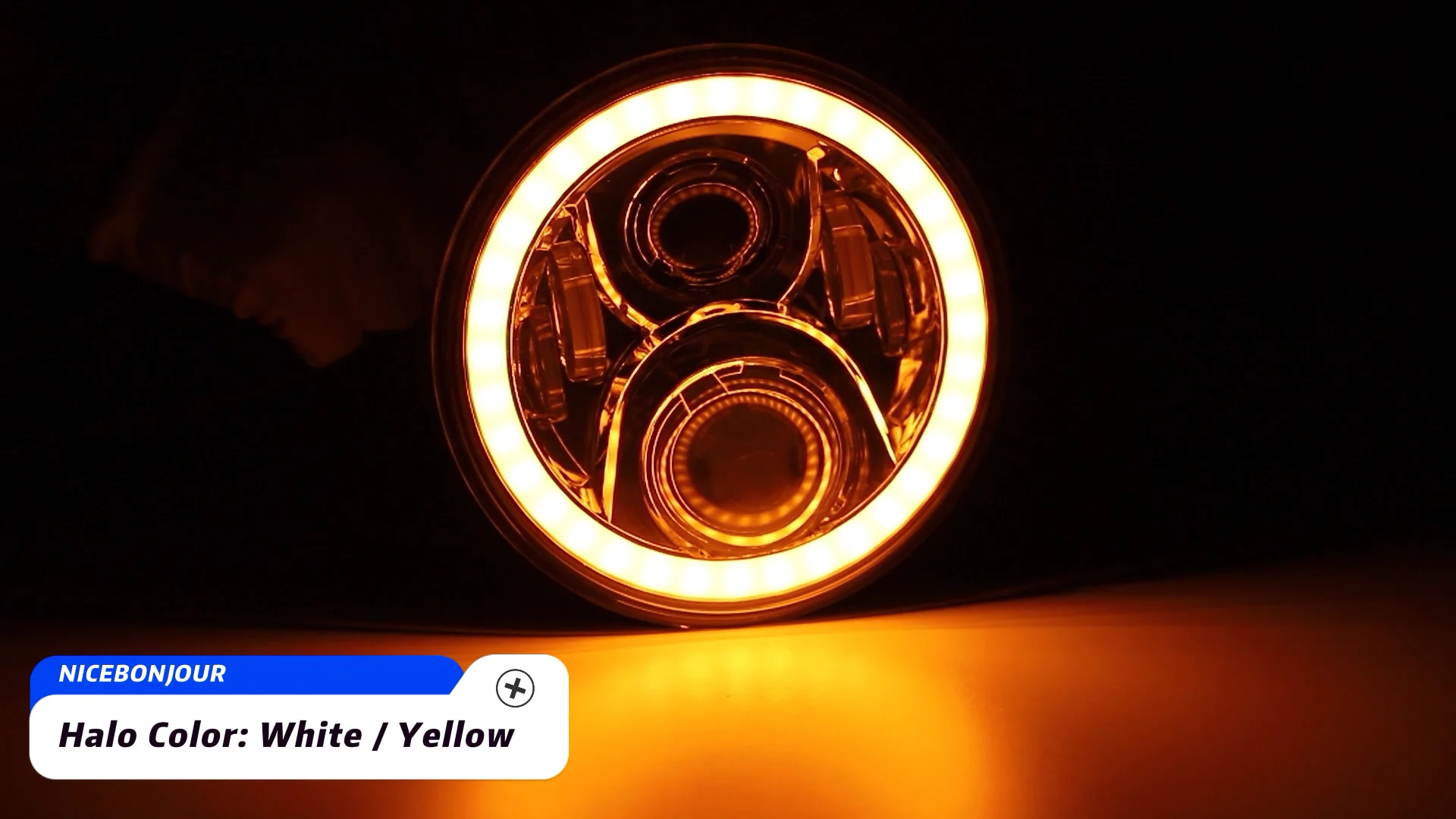 Auto Angel Eye Ip68 Truck Projector 7'' Offroad High Low Car 12v Round ...