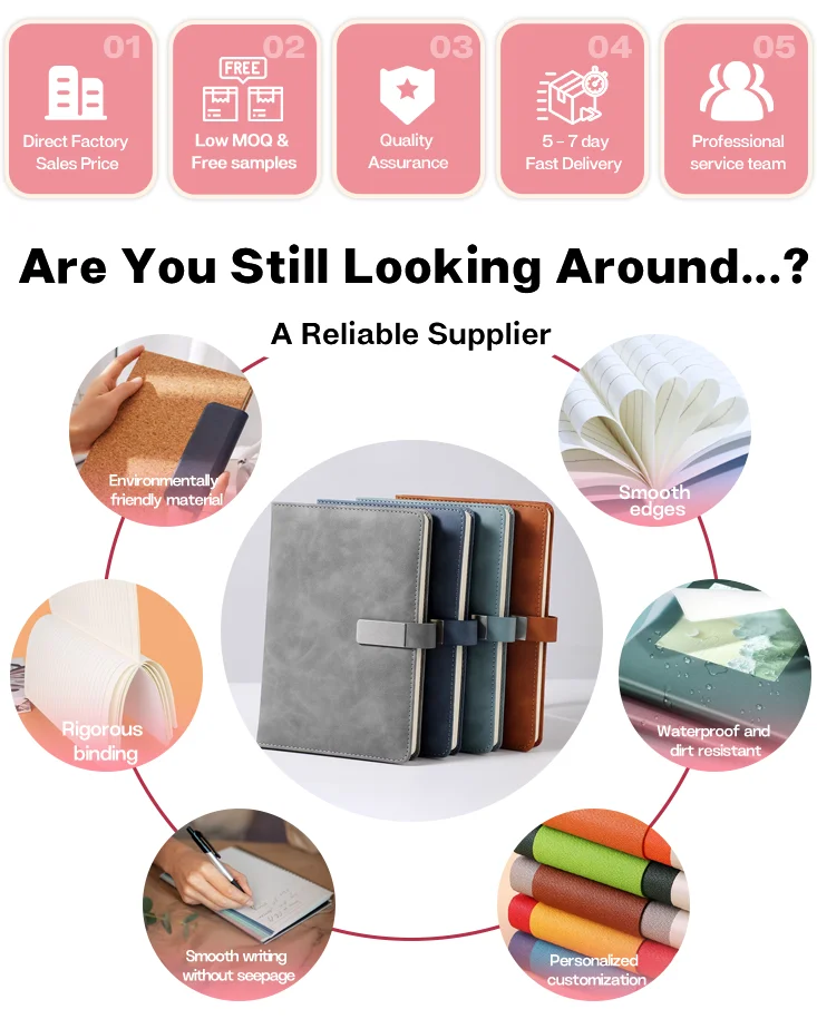 Customizable Colorful A4/B5 High Quality Notebook Content & Lined Thick ...