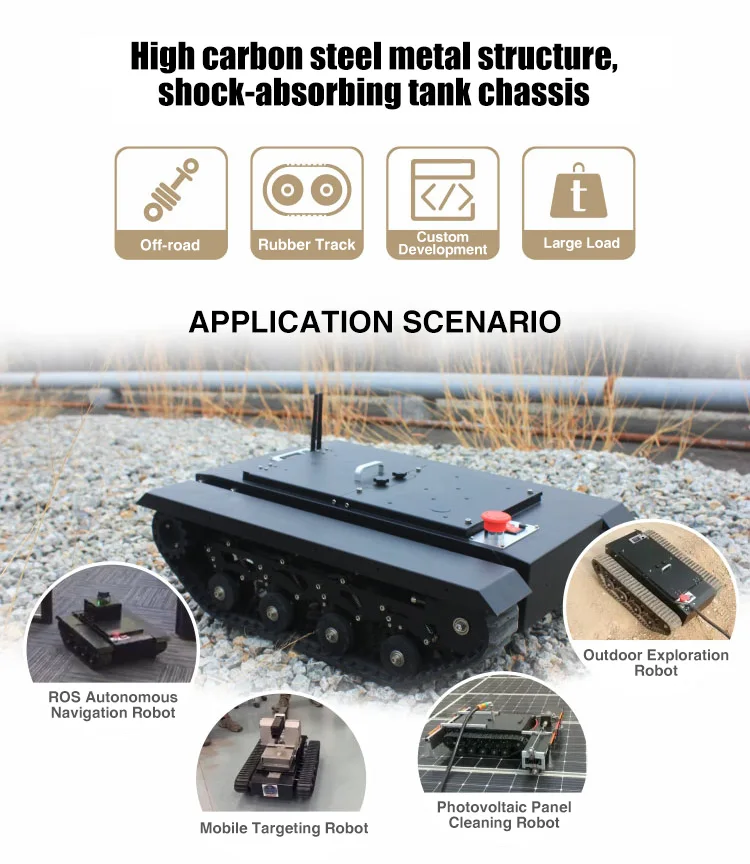 TR500S Custom 50kg Payload Remote Control ROS off-Road Platform