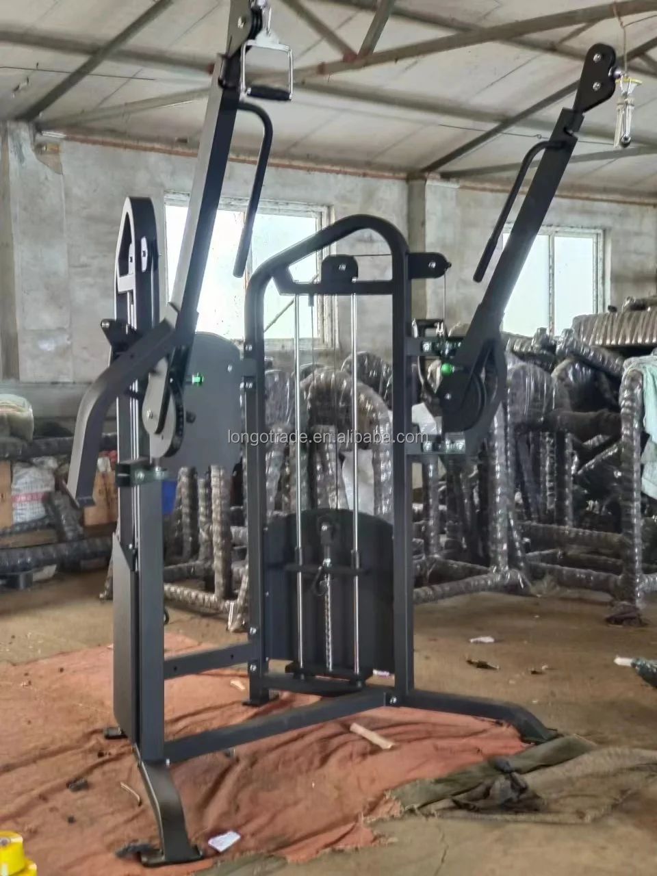 Exercise Machines Body Building Fitness Dual Cable Functional Trainer ...