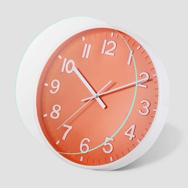 12 Inch Modern 3D Embossing Number Wall Clock Silent Round Cheap ...