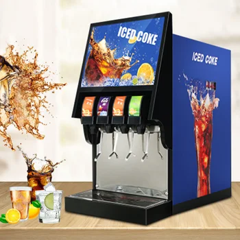4-valve Carbonated Lemon Flavored Soda Beverage Making Machine/ Cold ...
