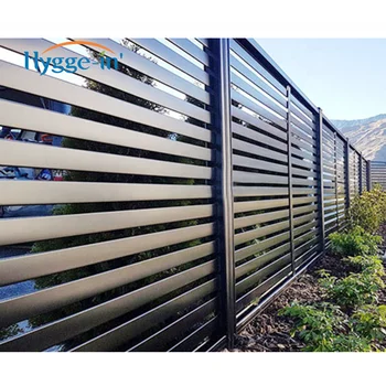 Wholesale Top Slats Privacy Aluminum Alloy Fence Outdoor Modern Metal ...