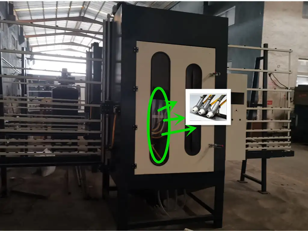 Cnc Automatic Standing Vertical Glass Sandblasting/sandblaster Machine ...