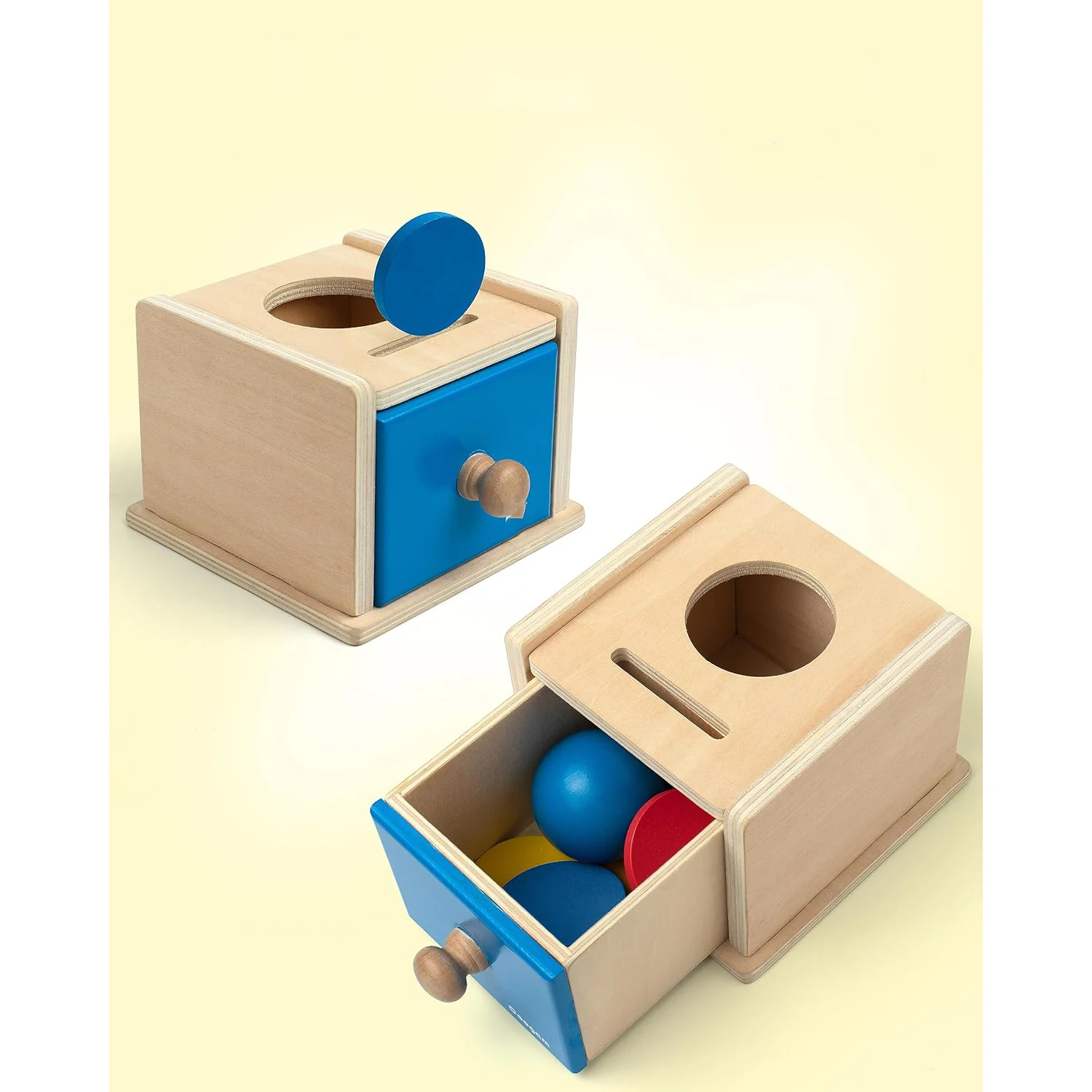 Wooden Montessori Coin Box - Early Childhood Learning Toy