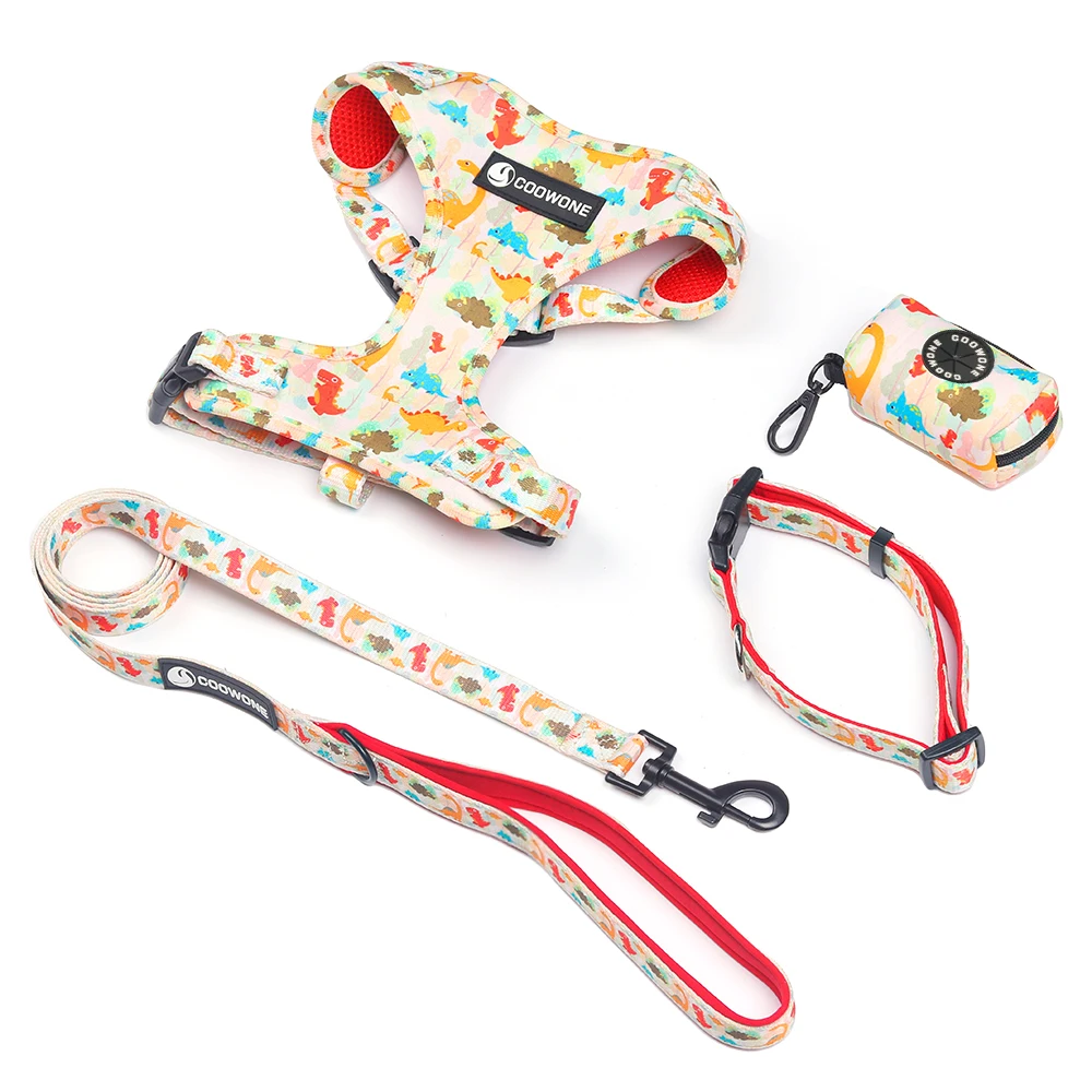 Custom Logo Dog Harness Set - Personalized Pet Accessories