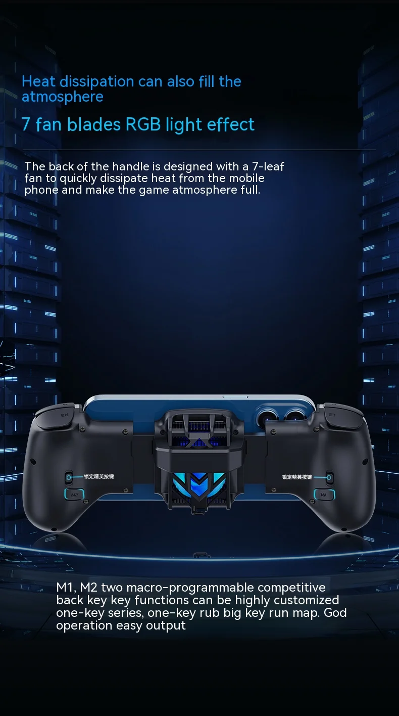 JK02 Gaming Joystick - Fast Cooling Controllers for Android & Ios