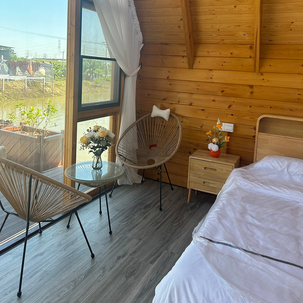 Cottage Resort Prefab House - Small Beach Cabin with Reed Diffuser for Wood