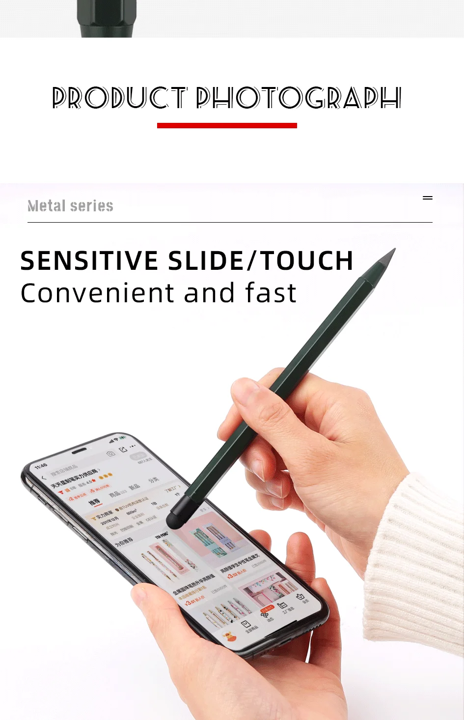 Ttx Students Business Metal No Ink Pencil Inkless Pen Everlasting ...