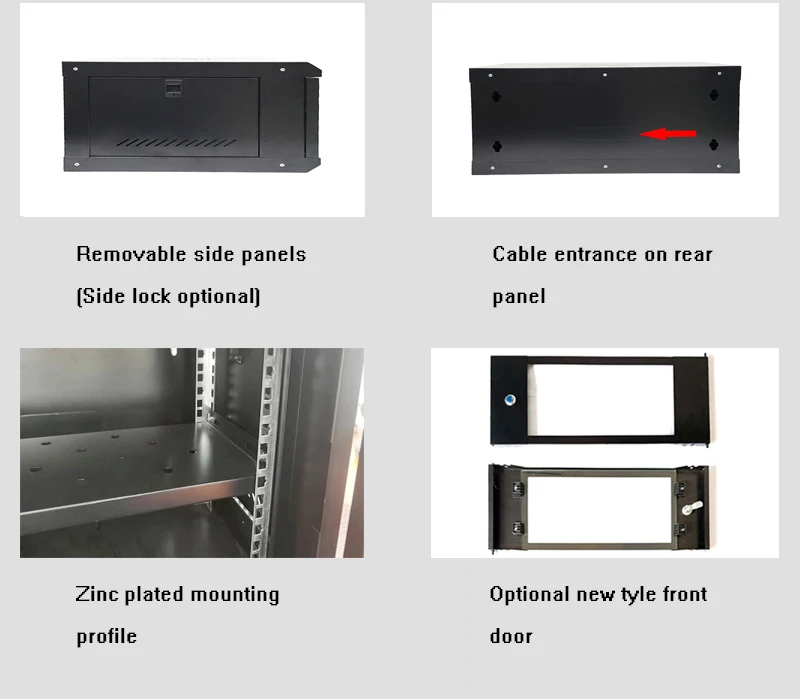 4u Rack Cabinet For Server Disassembled Professional Network Cabinet ...