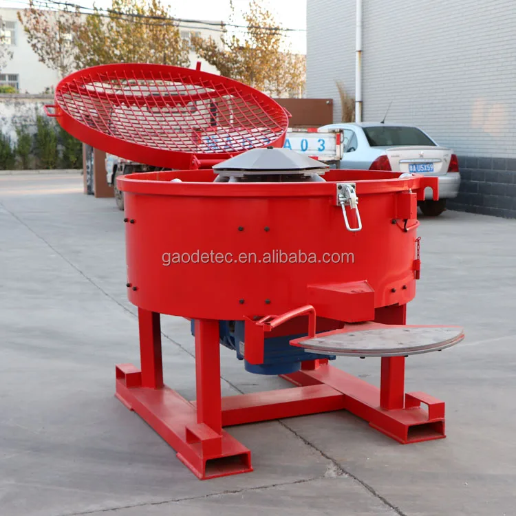 Portable 500kg Capacity Refractory Pan Mixers for Mixing Friction ...