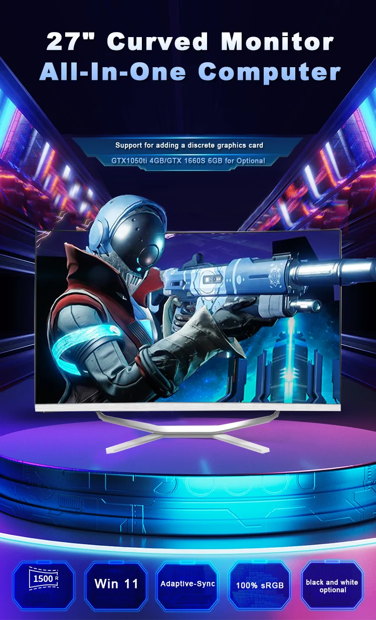 27 Inch Curved All In One Pc 8gb 16gb 32gb Ram 512 Gb Ssd Core I7 I5 ...