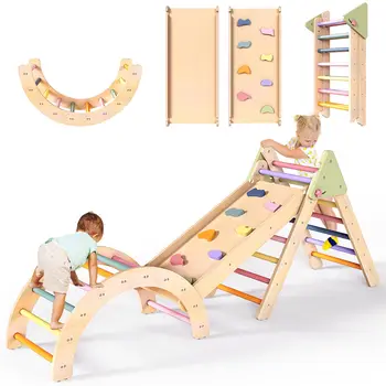 Climbing Set Climbing Toys Rainbow Triangle Suitable For Toddlers Aged ...