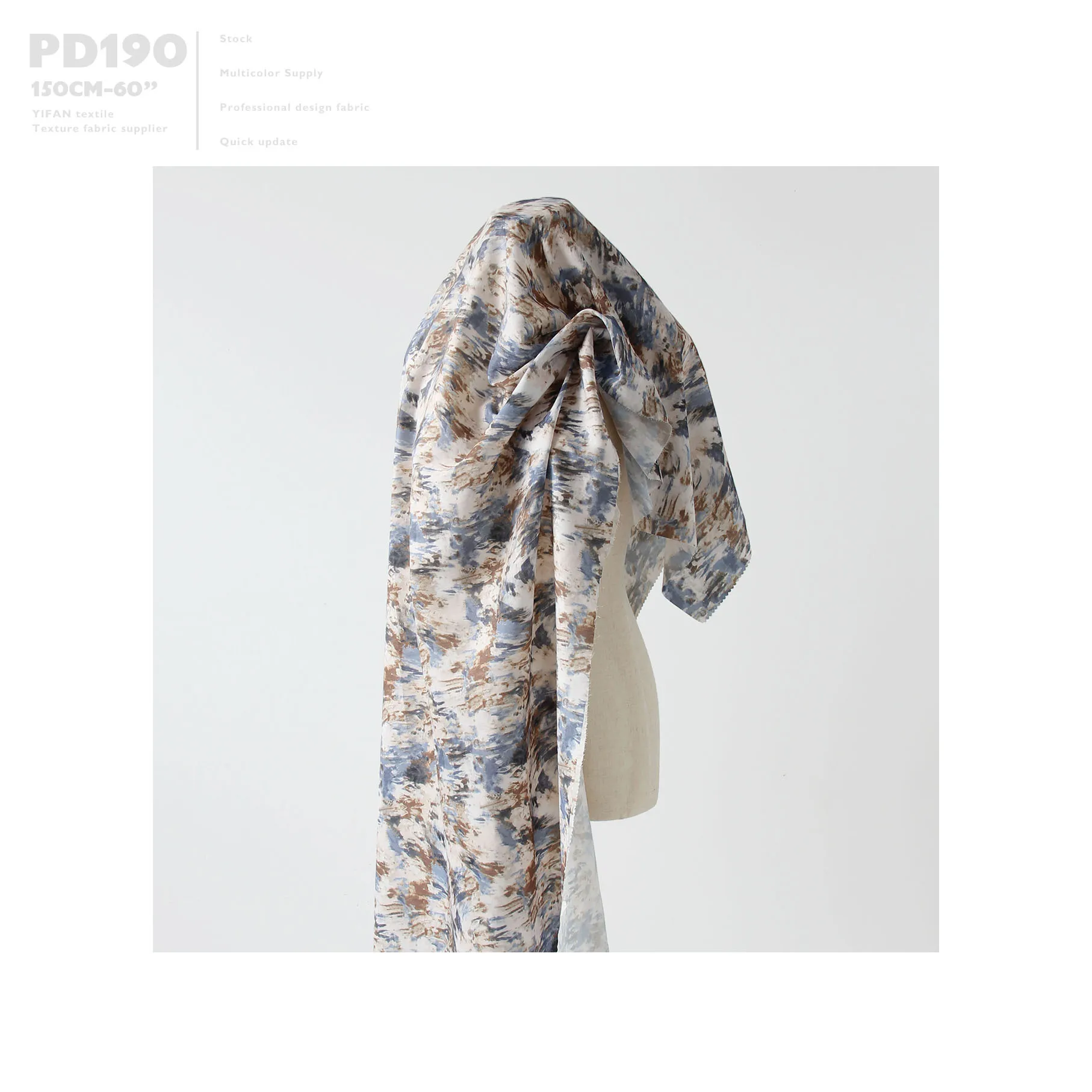 Abstract Oil Painting Soft Light Mercerized Cotton Smooth Designer ...