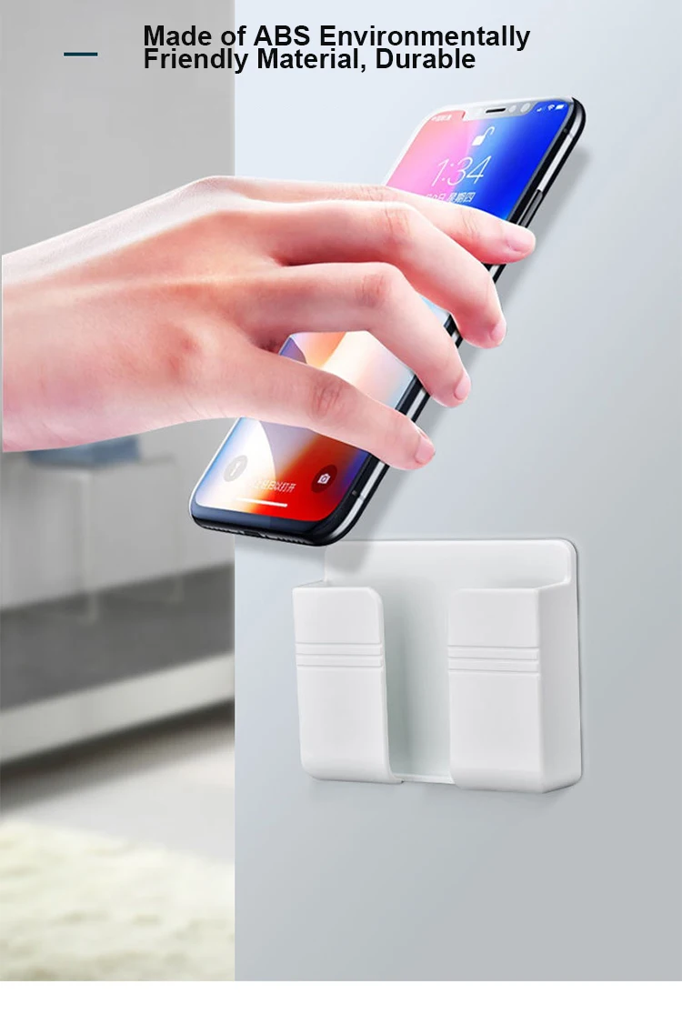 Universal Home Mobile Wall Mount Stand Adhesive Durable Socket Phone ...