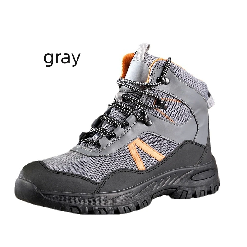 Stab-proof Unisex Men's Shoes With Steel Head Rubber Fabric Kevlar ...