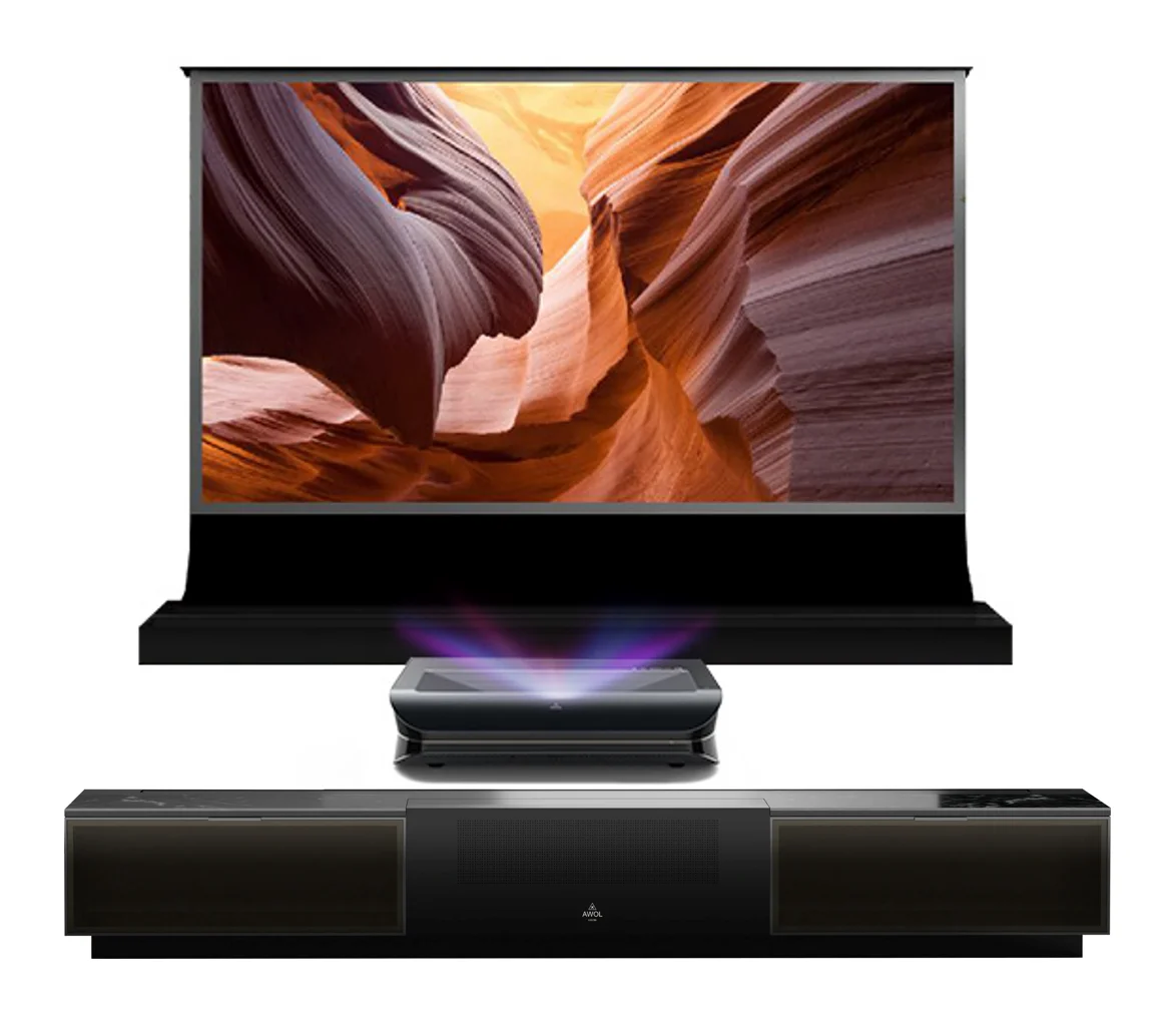 AWOL Vision - 4K UHD Smart Triple Laser Ultra Short Throw Projector ...