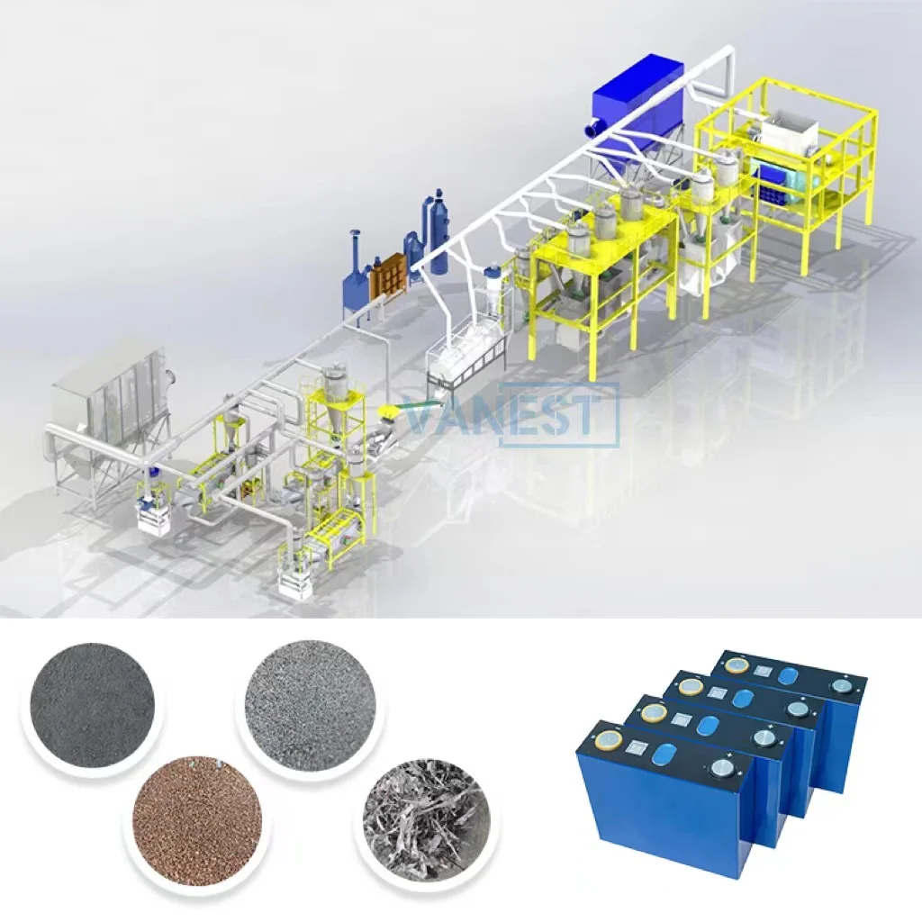 Vanest Ev Battery Recycling Machine Lithium Ion Battery Recycling Plant ...