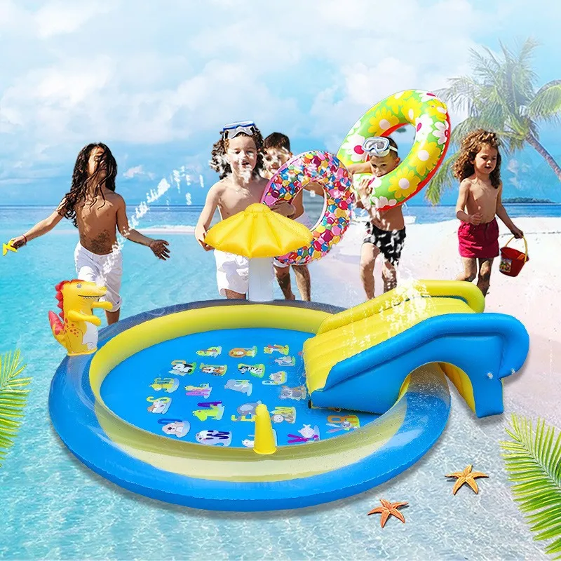 New Design Inflatable Pool Fountain For Kids Outdoor Grass Sprinkler ...