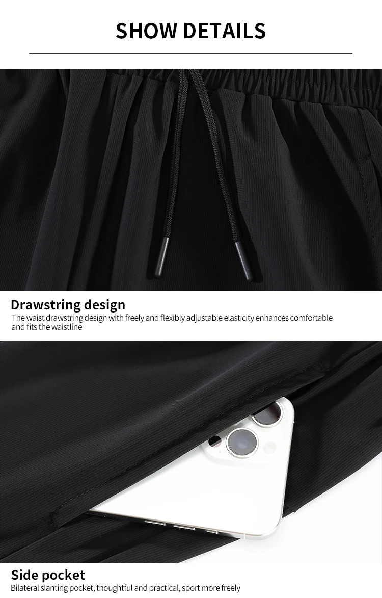 Men Custom Design Running Trousers Blank Fitness Sweatpants With ...