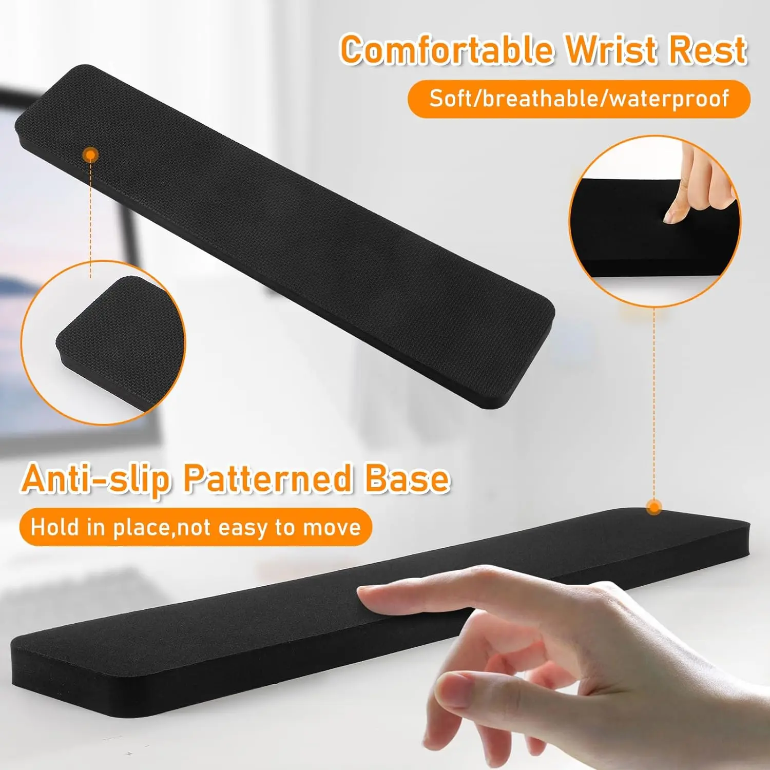 Ergonomic Acrylic Keyboard Riser Holder for Modern Desks