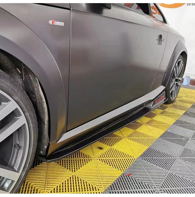 Carbon Fiber Body Kit Front Splitter Rear Diffuser Hood Sides Skirt ...