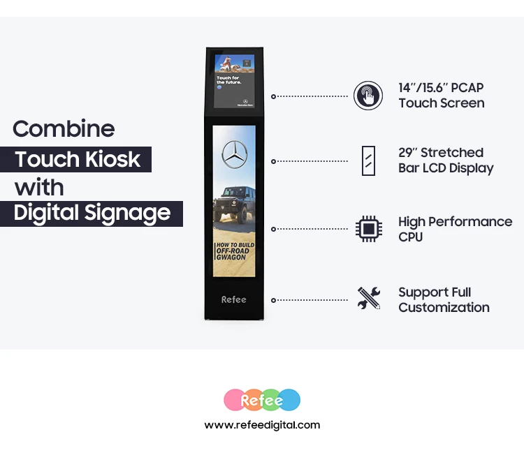 Refee All in One Self Service Information Touch LCD Screen