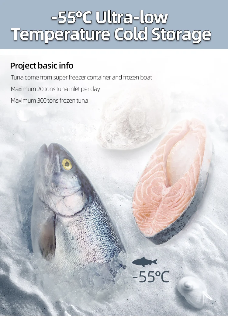 Arkref Tuna Cold Room -55℃ Ultra Low Temperature Storage