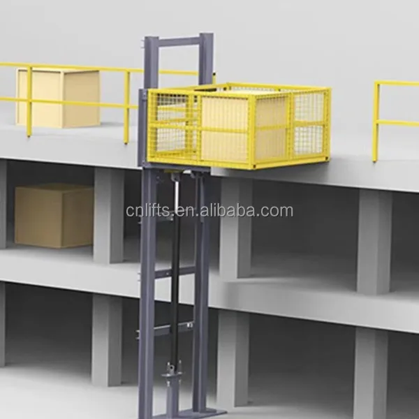 Single Piston Hydraulic Goods Lift Mini Freight Elevator - Buy Single ...