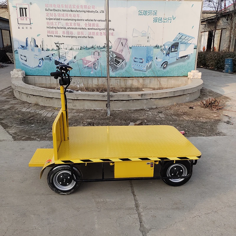 Electric Flatbed Cart - XXM004 - 800kg Capacity & 20km/h Speed