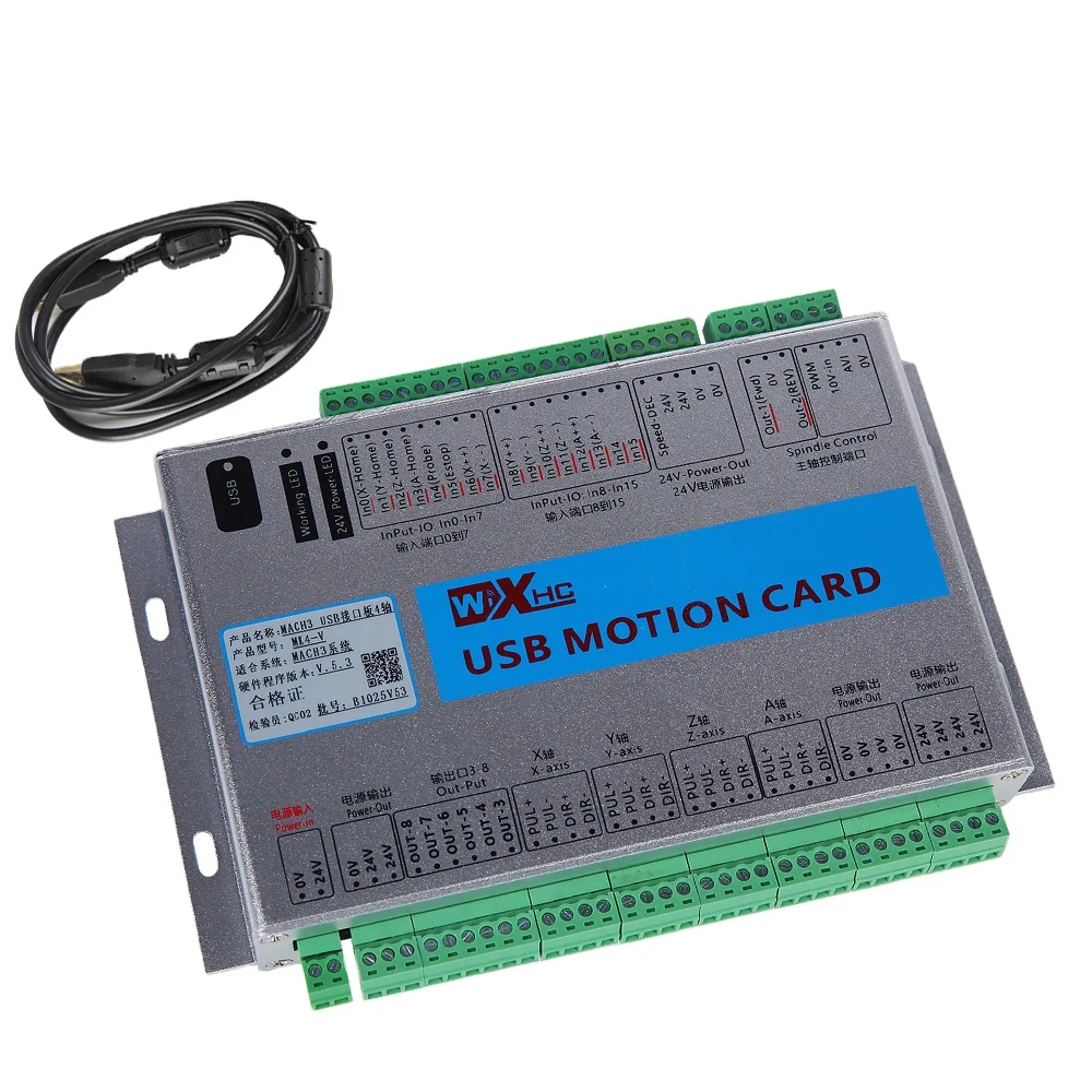 4 axis Breakout Board USB Mach3 CNC Motion Control Card for CNC router ...