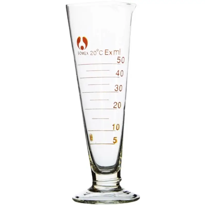 High Temperature Heat Resistance Cylinder Glass Graduated Triangle Cone ...