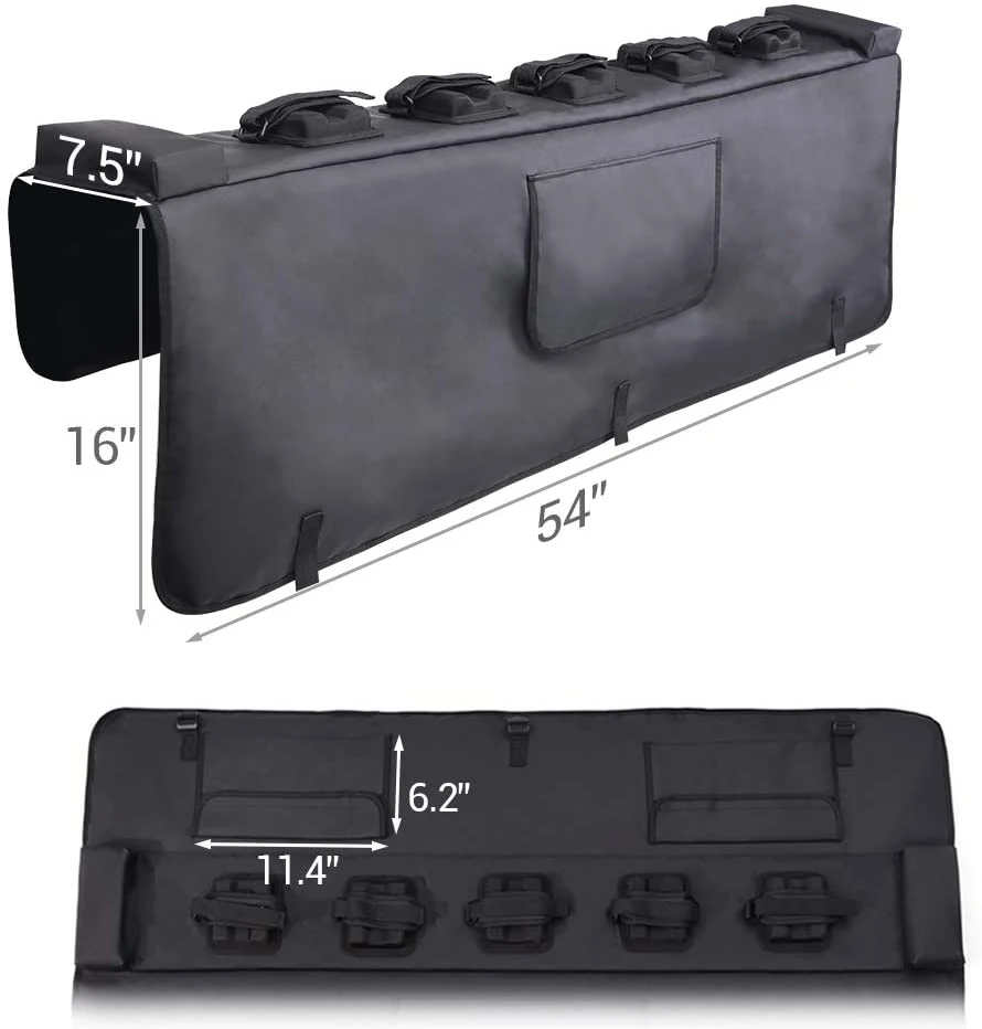 5 Bike Pickup Truck Bike Rack Tailgate Cover Pickup Truck Pad For ...