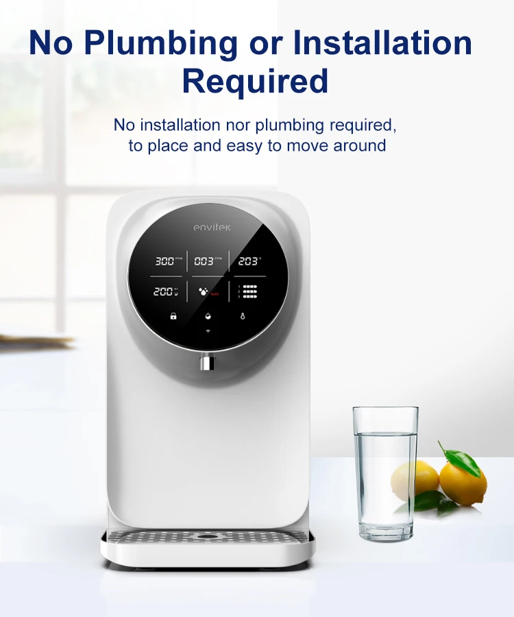 Home Water Purifier Filter Four-Stage Filtration RO Hot and Cold Water ...