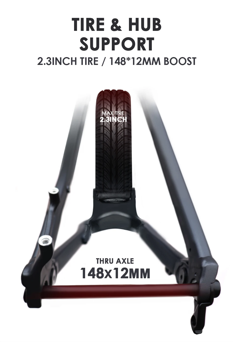 SODCE Aluminum Alloy Full Suspension MTB Frame for 24 Inch Youth Bike